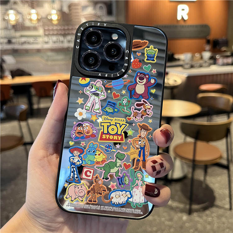 Toy luxury Mirror Silicone Cute Case For iPhone 11,12,13,14,15,16,11PM ...
