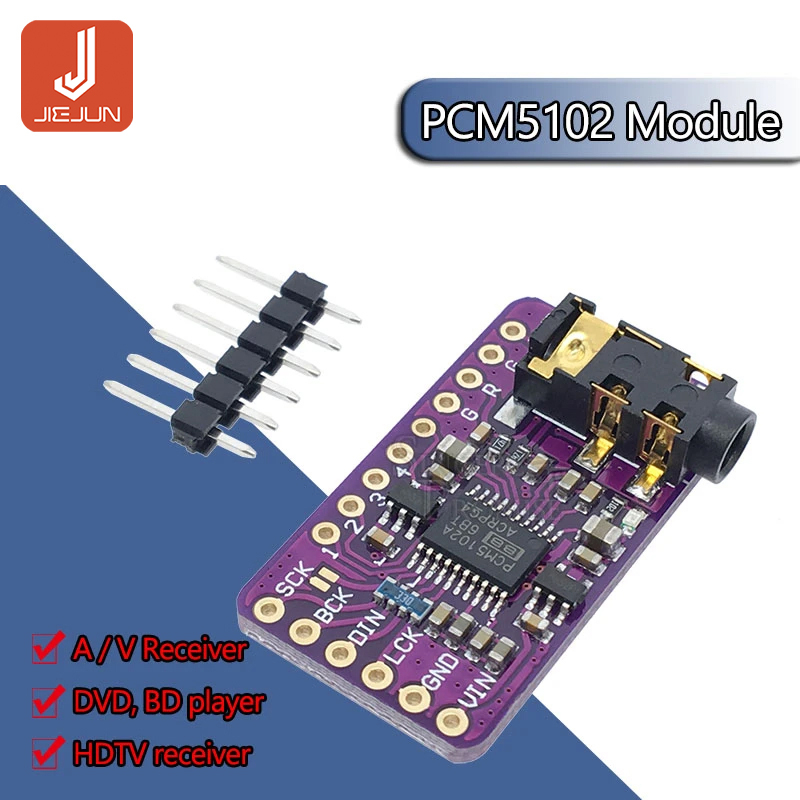 PCM5102 DAC I2S Interface Decoder Sound Card Board Digital Audio GY ...
