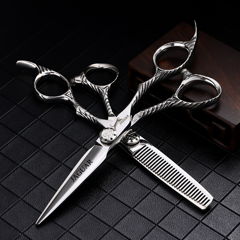 JAGUAR 6 Inch Hairdressing Scissors Professional High Quality Hair Cutting+Thinning Set Salon ...