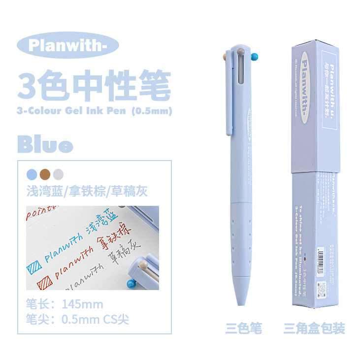 Cdaily|Multifunctional Tricolor Pen Tricolor Marker Pen Red Pen Black ...