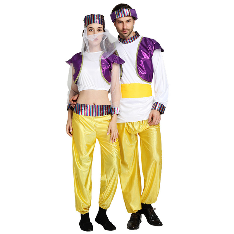 New Aladdin and the magic lamp Aladin Jasmine Princess Cosplay Costumes ...