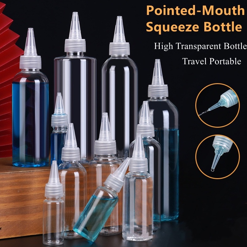 Transparent Plastic Squeeze Dropper Bottles Ink Glue Empty Bottle ...