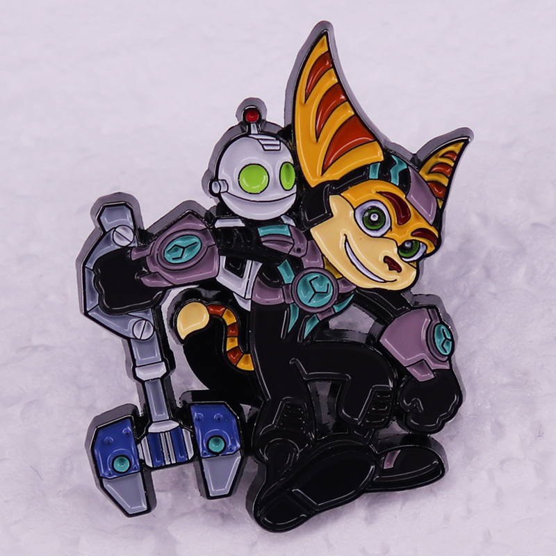 Ratchet and Clank enamel pin cartoon badge action platformer third ...