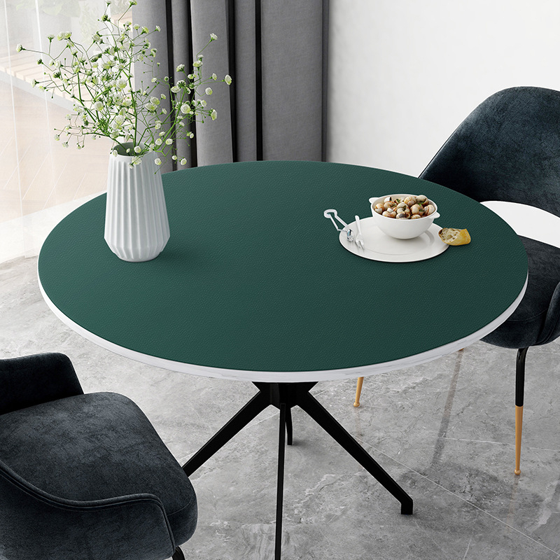 2mm Thick Pu Leather Round Tablecloths Waterproof TableCloths ...