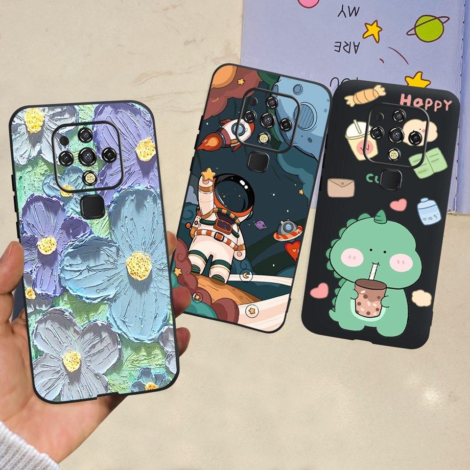 Tecno Camon 16 CE7 CE7j Camon 16Pro Phone Casing Matte TPU Black Spacem ...