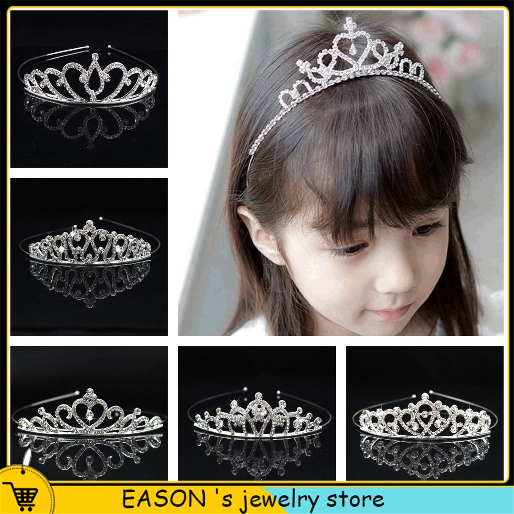 COD Bridal Wedding Crystal Tiara Headband Party Princess Prom Crown ...