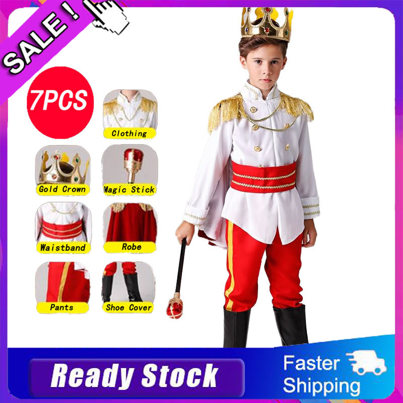 7PCS Boy Regal King/Prince Child Costume | Shopee Philippines