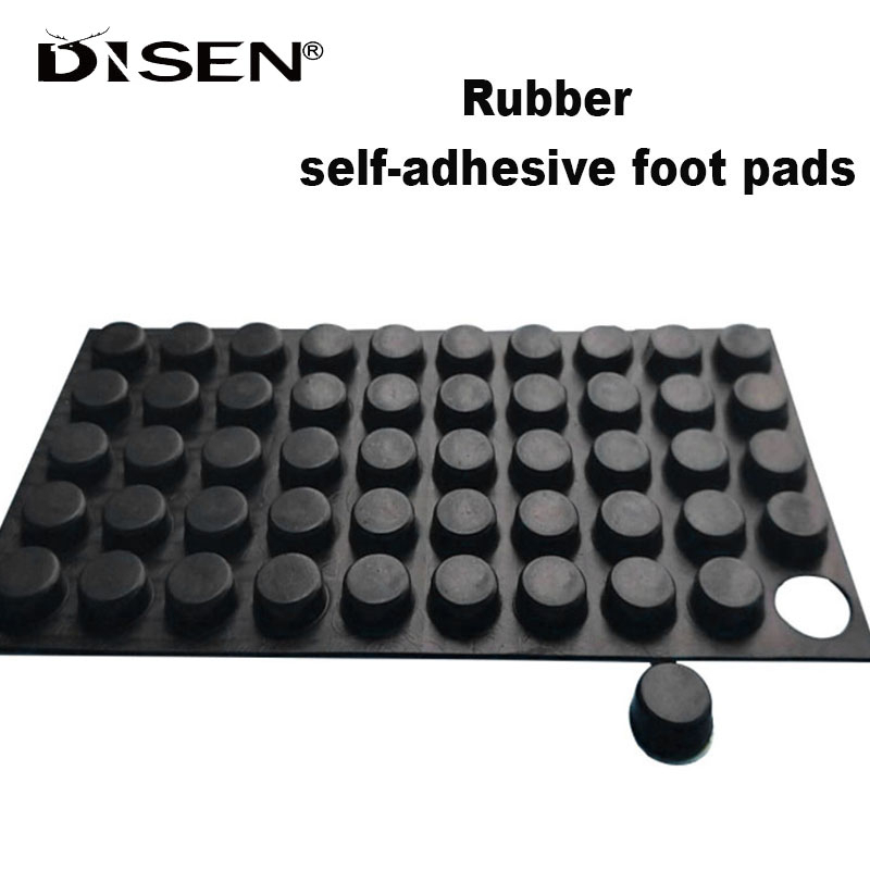 Self Adhesive Raised Pads Black Rubber Furniture Leg Feet Protector For ...
