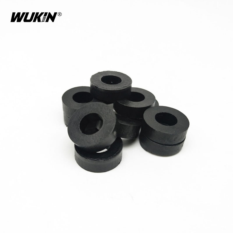 Round Plastic Foot Pad Black Non-Threaded Spacer Hollow Standoff Washer ...