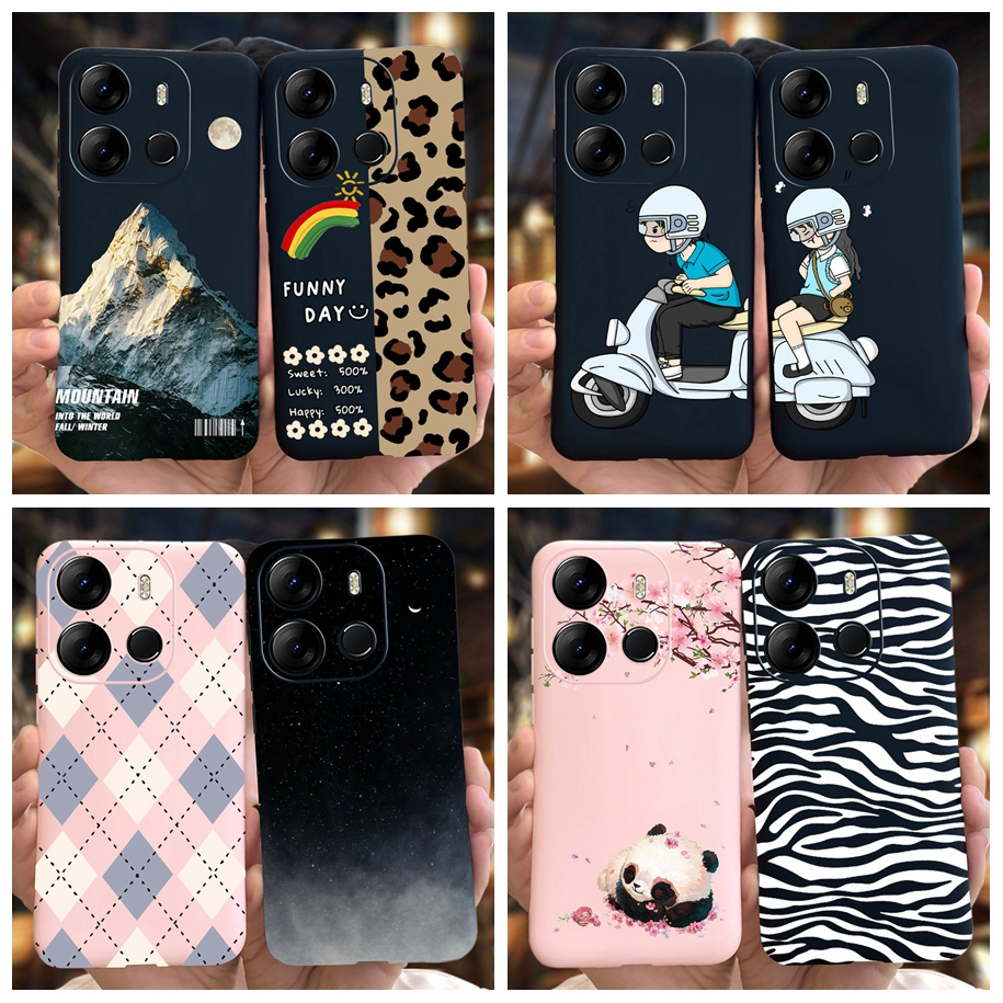 Soft Casing Infinix Smart 7 X6515 Case 2023 New Fashion Leopard Painted ...