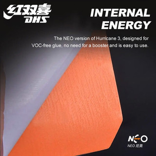 DHS Hurricane 3 NEO (H3 NEO) Vacuum-packed Table Tennis Rubber Pips-in ...