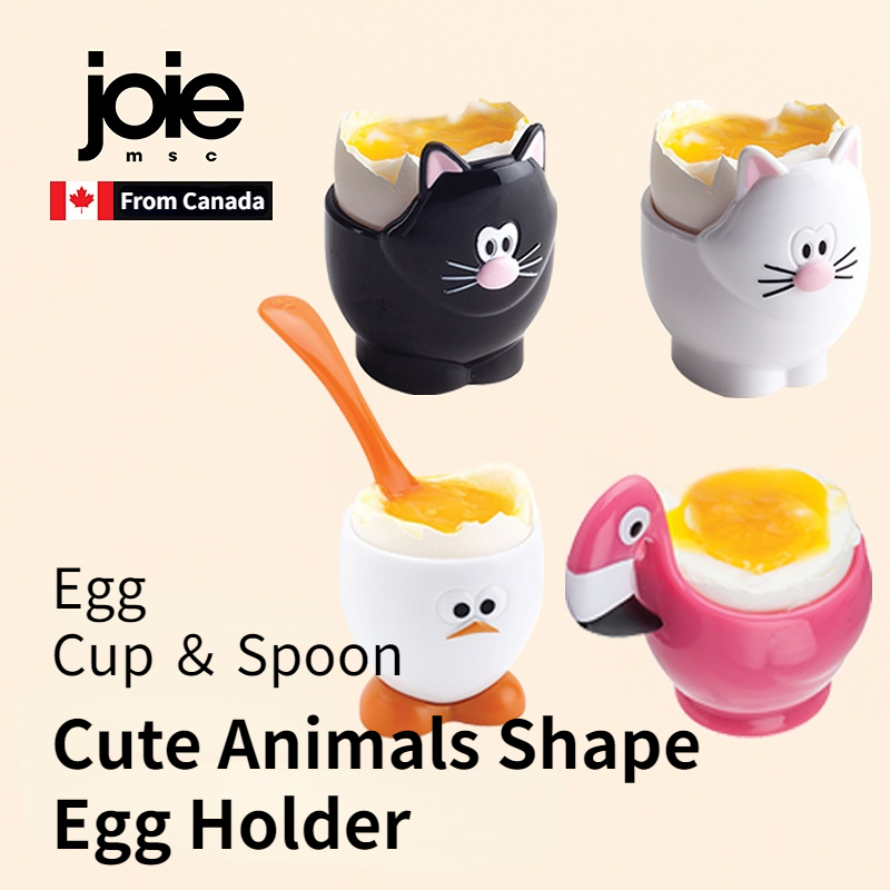 joie Egg Cup & Spoon Egg Cup Plastic Egg Tray Creative Egg Holder Cute ...