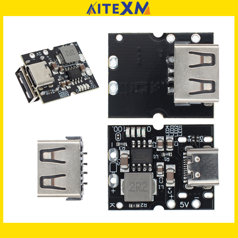 Type-C USB 5V 2A Boost Converter Step-Up Power Module Lithium Battery ...