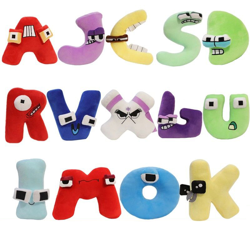 Cartoon Alphabet Toys Plush ToysEnglish Alphabet Plush Animal Plush ...