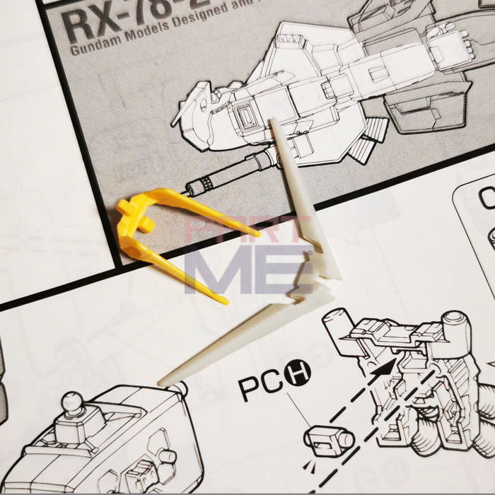 CA 1/100 MG Aile strike 2.0 A35 A25 plastic V-fin butcher spare parts ...