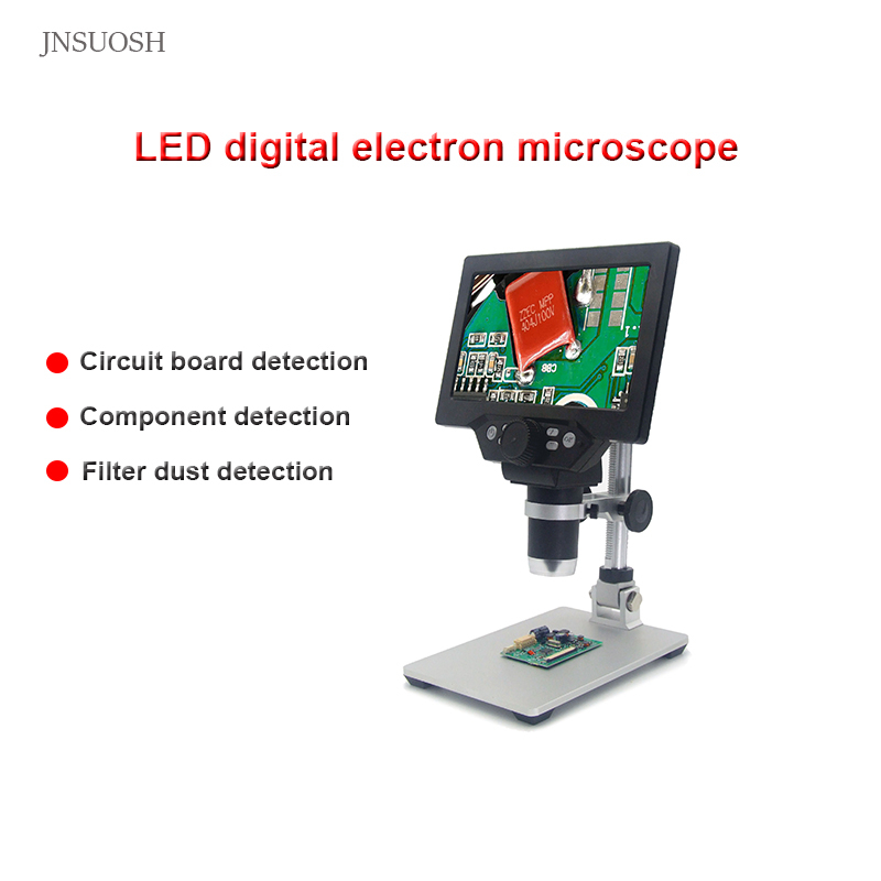 Digital microscope 1200X magnification 2MP zoom 7-inch color large ...