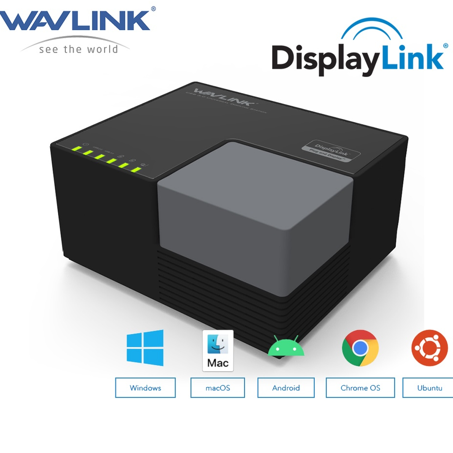 Wavlink Universal USB 3.0 DisplayLink 2k Dual 1080p Video Docking ...