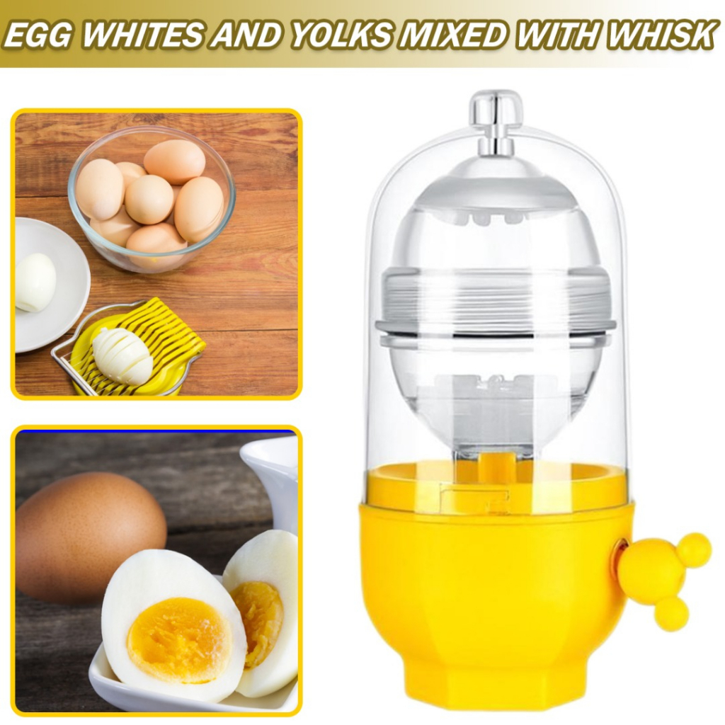 Manual Egg Yolk Mixer Egg Homogenizer Golden Egg Maker Egg Spinner Egg ...