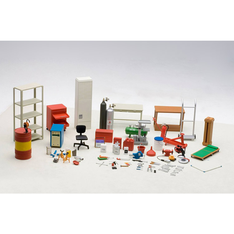 1/18 Scale Diorama Model Car Garage Maintenance Tool Model Car Repair ...