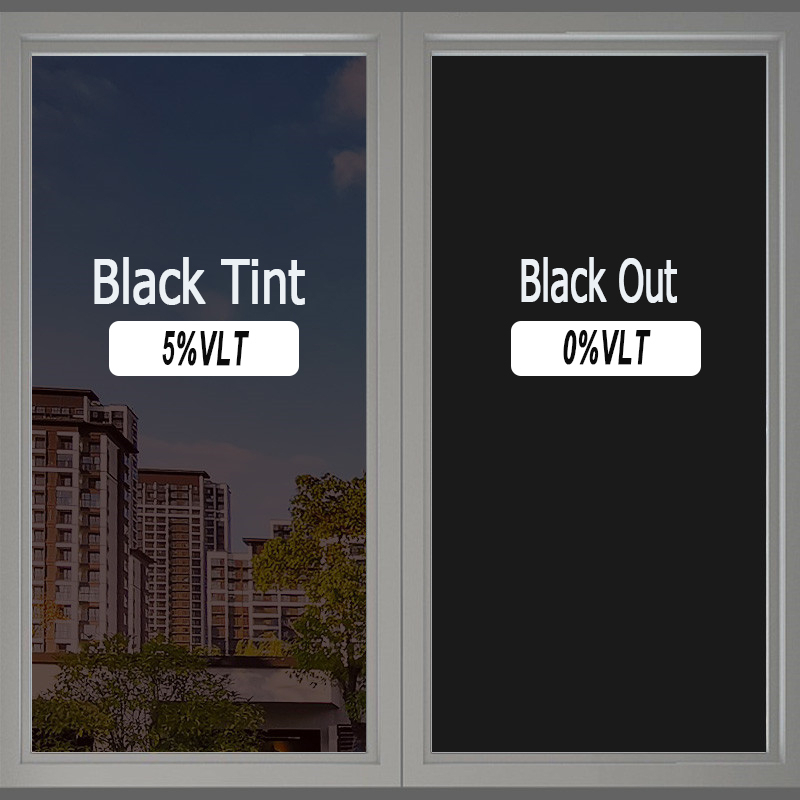 2M Blackout Window Film 100% Light UV Blocking Window Vinyl Frosted ...