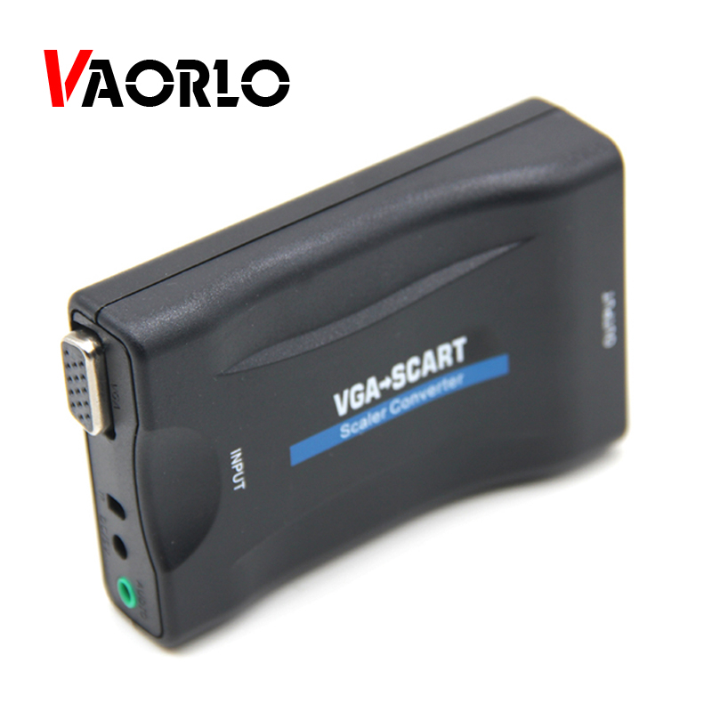 VGA to SCART Video Audio Converter Adapter Conversor Digital for TV ...