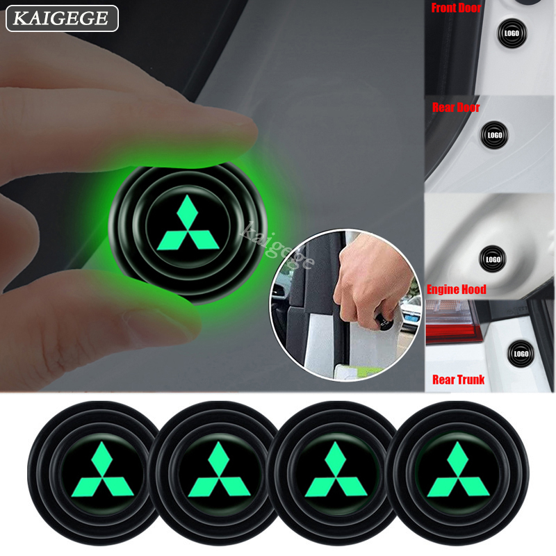 【Upgraded】1PC Luminous Silicone Car Door Shock Absorber Cushion Gasket ...