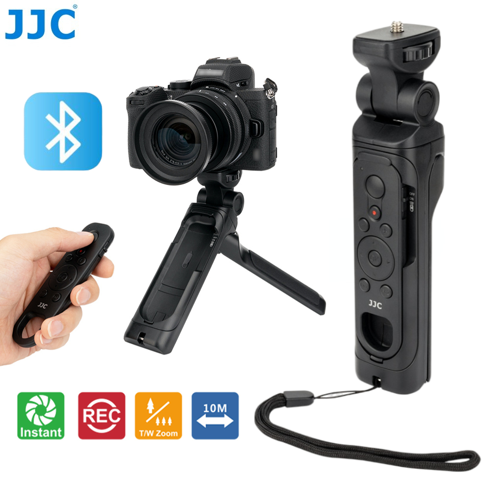 JJC Mini Tripod Grip with Bluetooth Wireless Remote Control for Camera ...