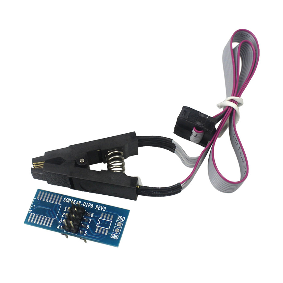 Universal SOP8 to DIP8 Test Burning Clip Motherboard BIOS Chip 8 Pin IC ...