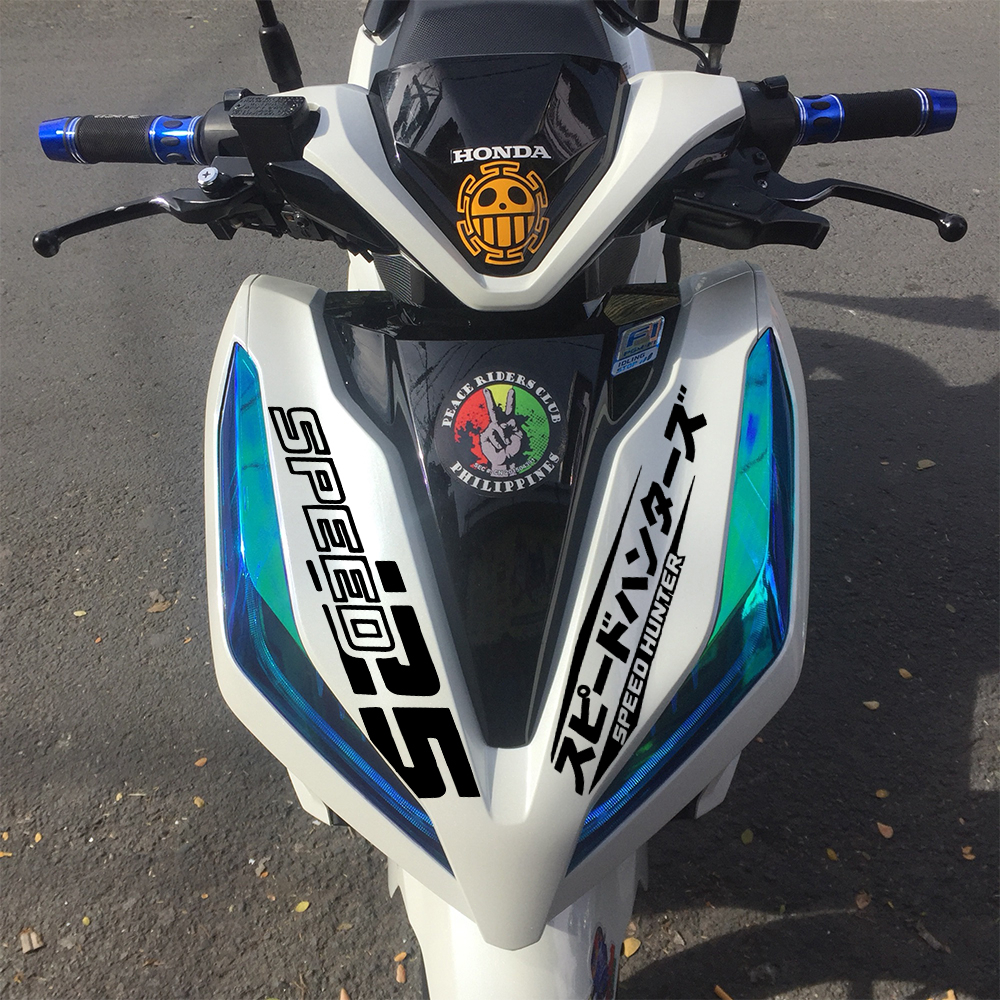Honda Click 125/150 Speed Hunter Front Cover Decals Sticker | Shopee ...