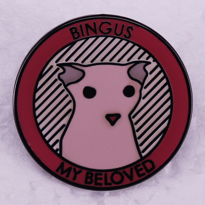 Bingus My Beloved Button Pin Fashion Cute Hat Metal Gift Sphynx ...