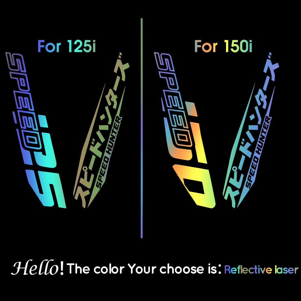 Honda Click 125/150 Speed Hunter Front Cover Decals Sticker | Shopee ...