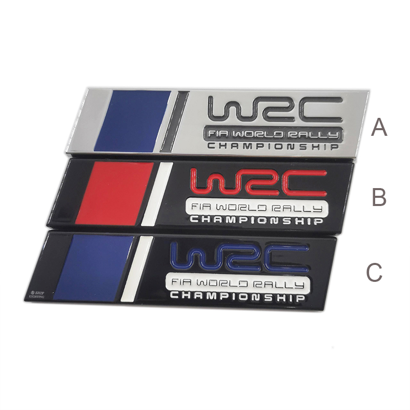 1 X Metal WRC FIA WORLD RALLY CHAMPIONSHIP Logo Car Auto Emblem Sticker ...