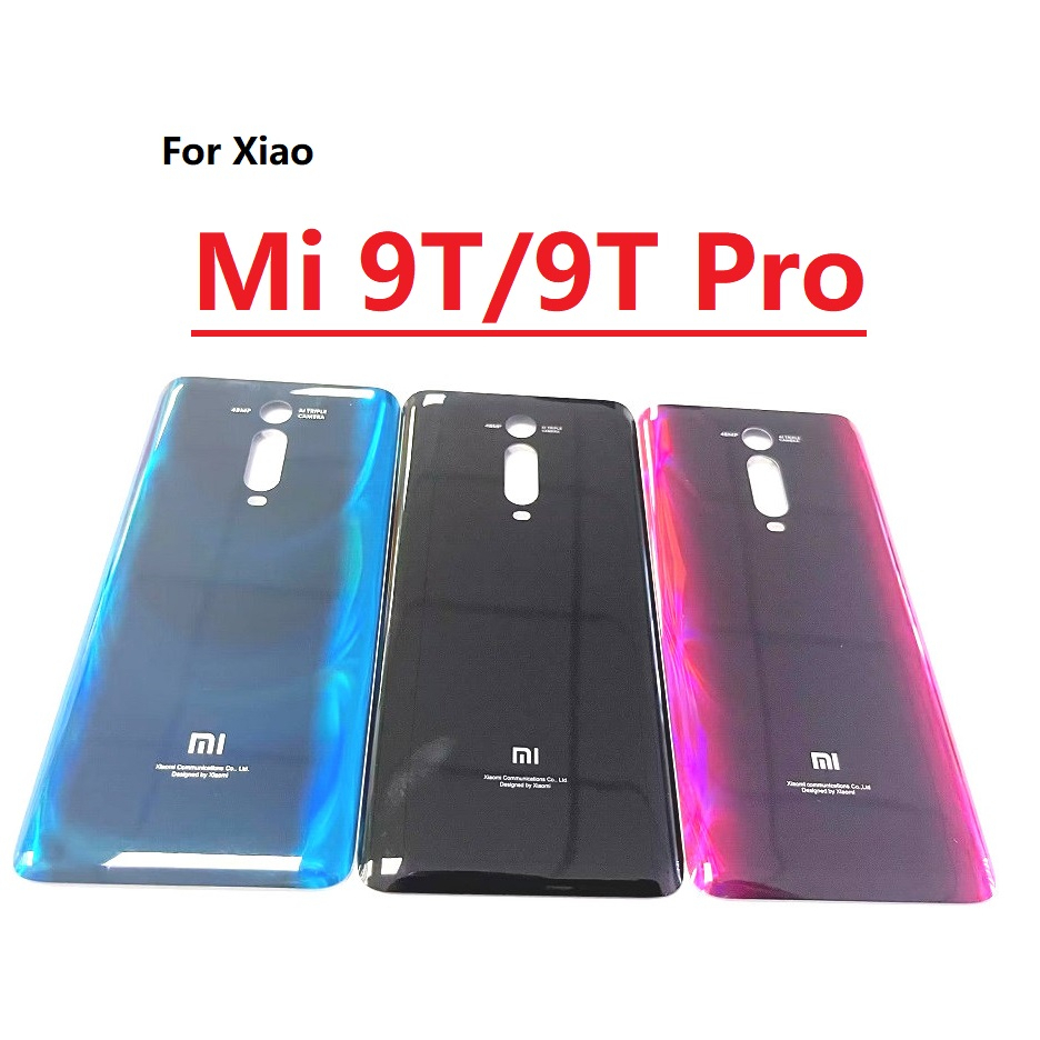 New Glass back cover For Xiaomi Mi 9T 9T Pro Battery Housing With LOGO ...