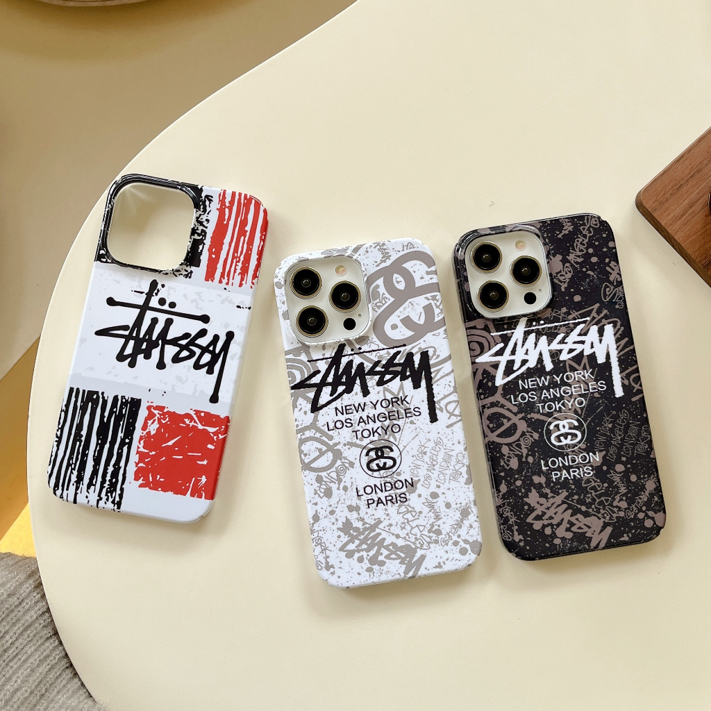 cartoon cool stussy logo street fashion hard phone case suitable for ...