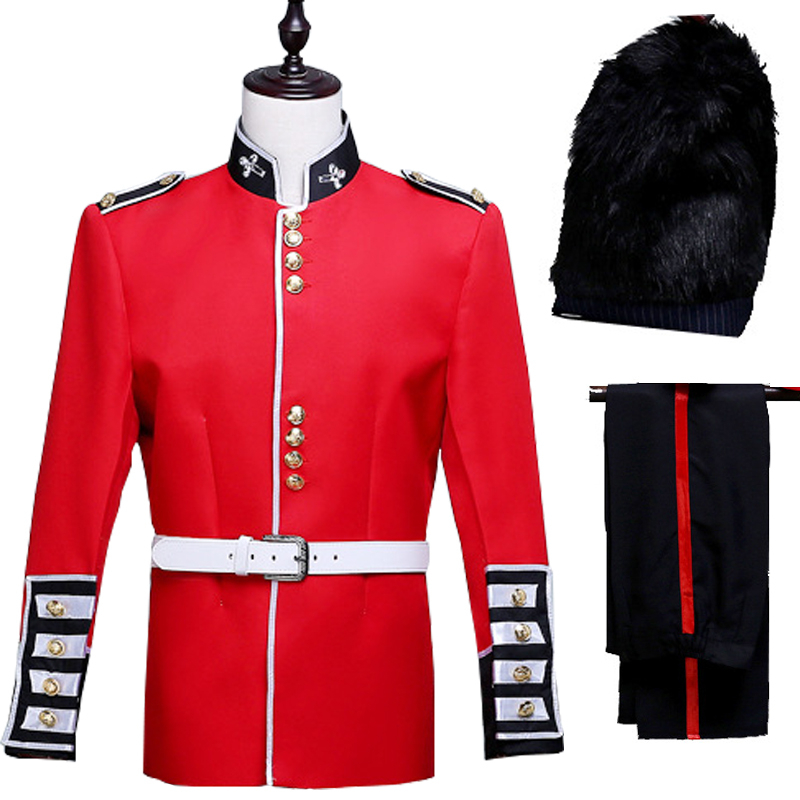 British Royal Guard Costume England Adult Queen's Guard Dress Up Prince ...