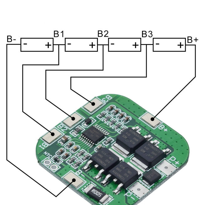 4s 14.8V/16.8V 20A Peak Value Lithium Ion BMS PCM Battery Protection ...