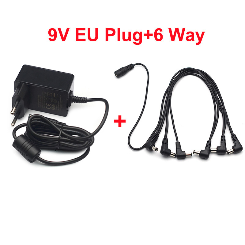 9V Effect Pedal Power EU Plug AC 110-240V DC 9V 1500MAH Electric Guitar ...