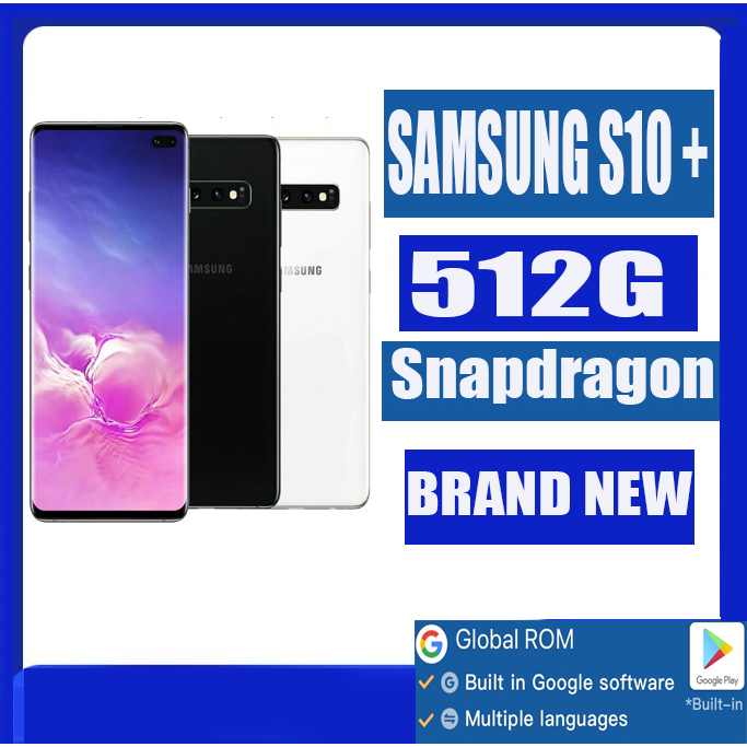 Import New Samsung Galaxy S10+ G975U Mobile Phone 6.4 Inches 8GB RAM ...