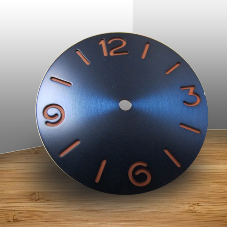 38.9MM Watch Dial Orange Arabic Numerals Watch Dial for Swiss ETA 6497/ ...