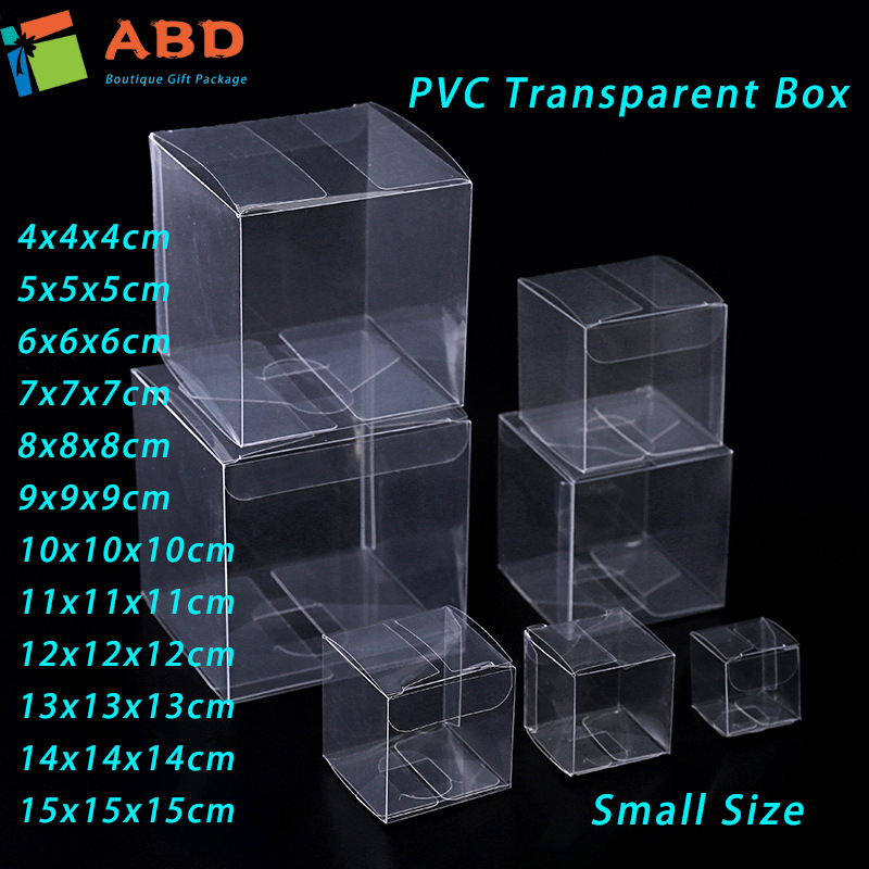 【ABD】10pcs Clear Box Acetate Box PVC Transparent Box Plastic Gift Box ...