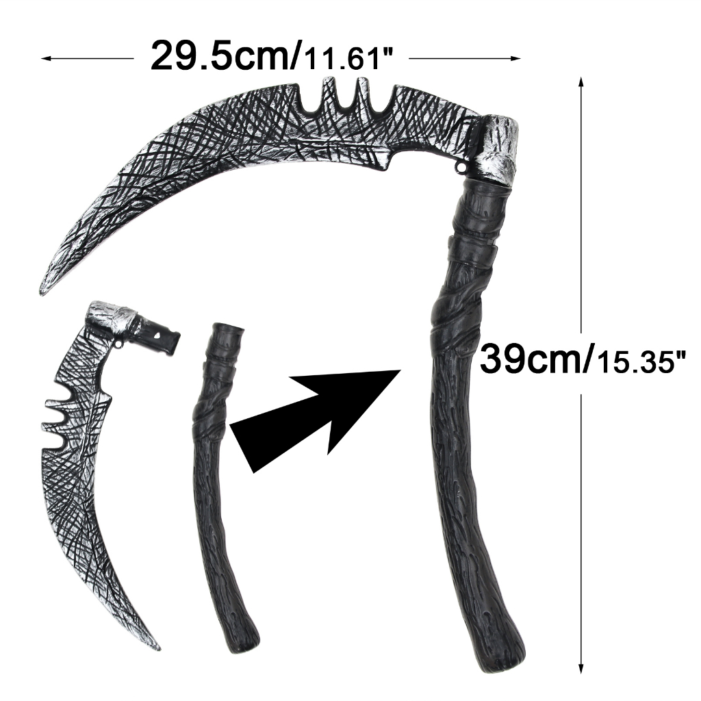 Kids Halloween Cosplay Scythe Boy Plastic Reaper's Scythe Halloween ...