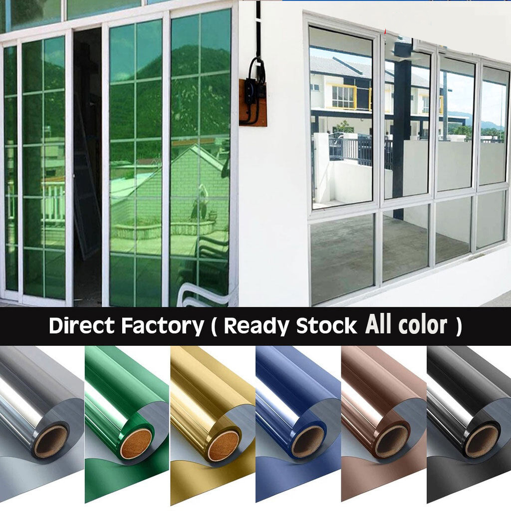 20 meter Window Film One Way Mirror Privacy Sun Blocking Glass Sticker ...