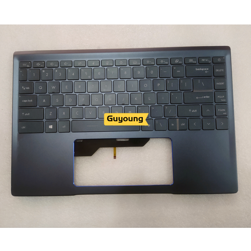 YJX Palmrest For MSI Prestige 14 MS-14C1 14C2 14C4 P14 Laptop Palmrest keyboard US English navy ...