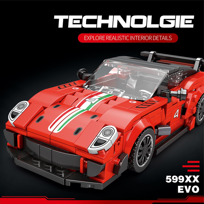 Kids Toys Building Block Racing Car 599XX EVO Model Puzzle Assembly ...