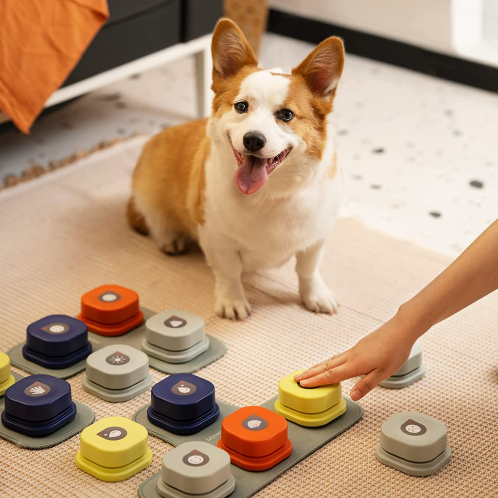 MEWOOFUN Dog Buttons for Communication Recordable Dog Talking Buttons ...
