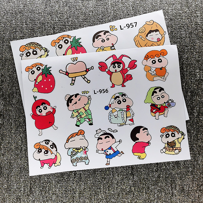 Car Stickers Crayon Shin-chan Cartoon Cute Decoration For Trunk Bumper ...