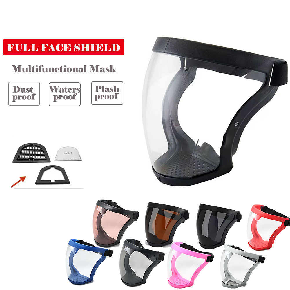 Transparent Full Face Shield Splash-proof WindProof Anti-fog Mask ...