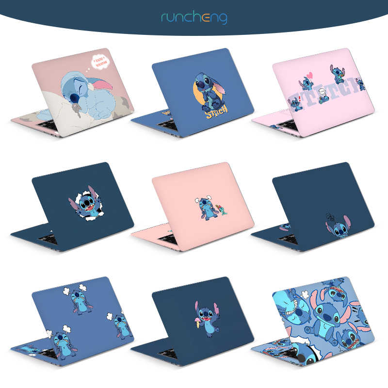 【2pcs】DIY Laptop Cover Decal Cartoon Cute Stitch Pattern High Beauty ...