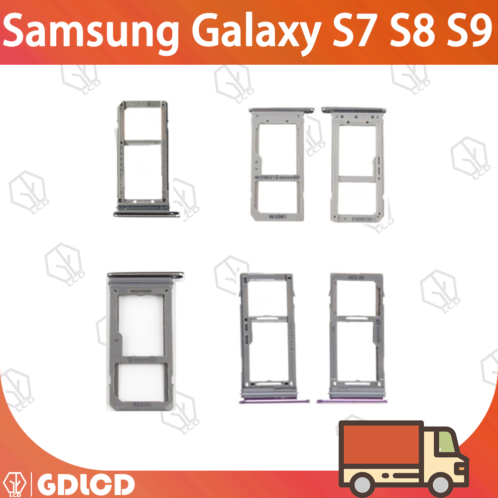 SIM Card Tray For Samsung Galaxy S7 S7 Edge S8 S8 Plus S9 S9 Plus SIM ...