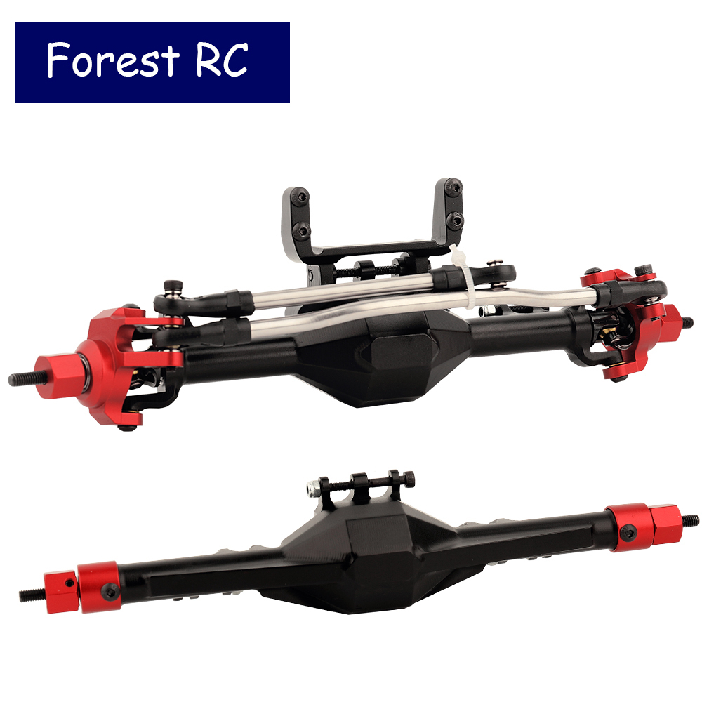 Forestrc SCX10 II 1:10 CNC Metal Front Rear Straight Complete Axle for ...